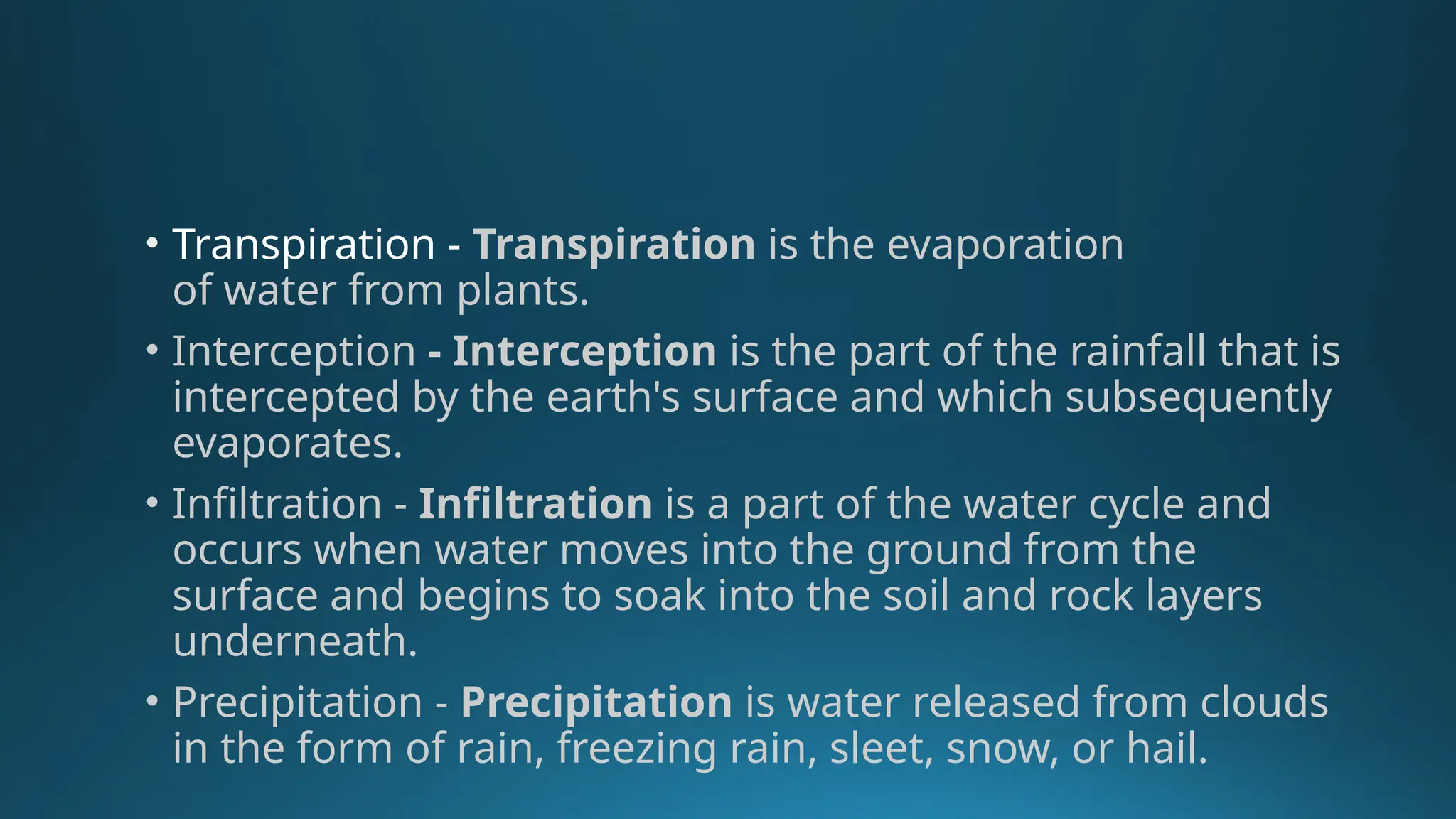 powerpoint presentation about the water cycle | PPT