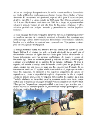 Todo sobre Ark | DOCX