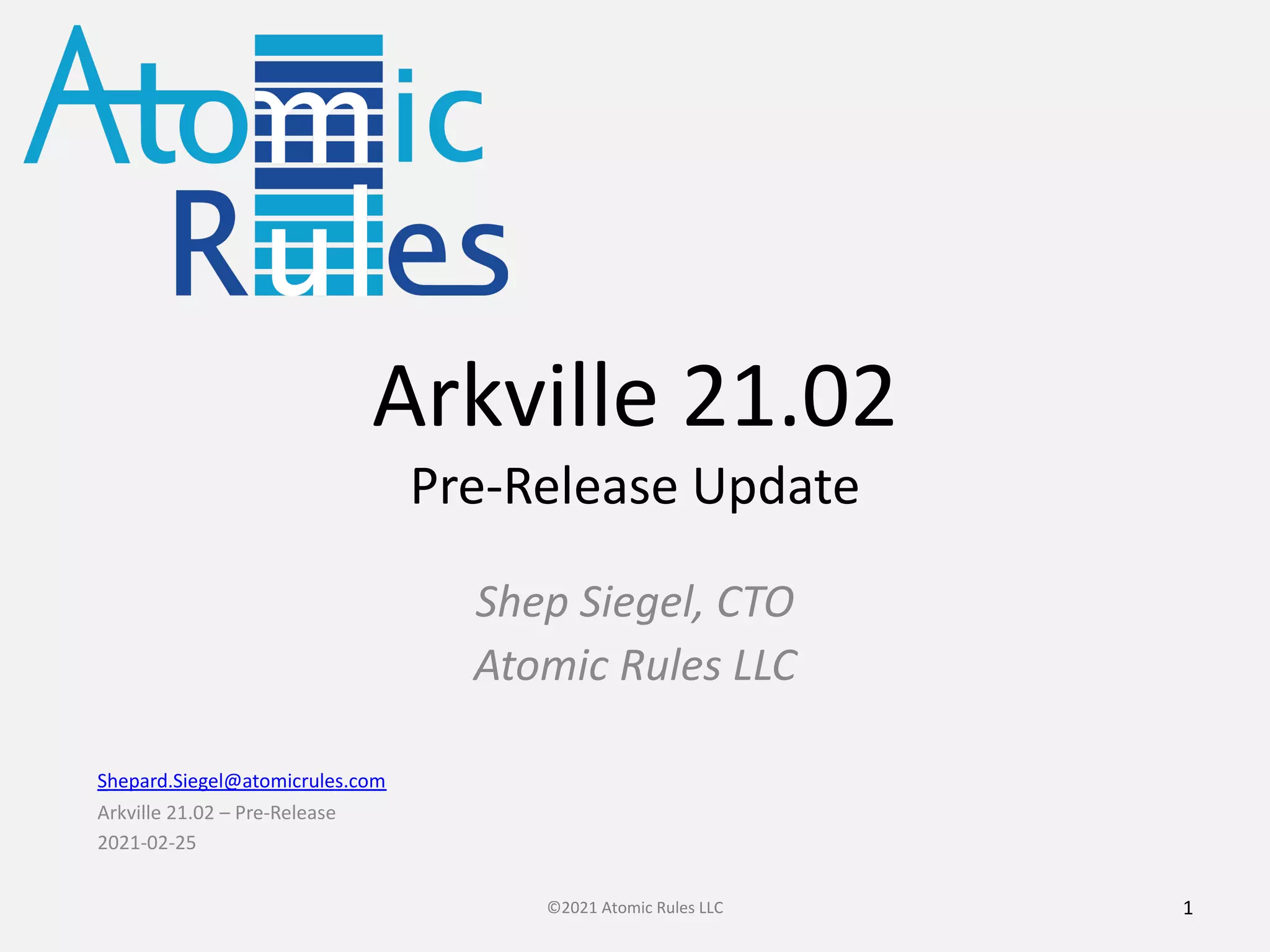 Atomic Rules - Arkville 21.02