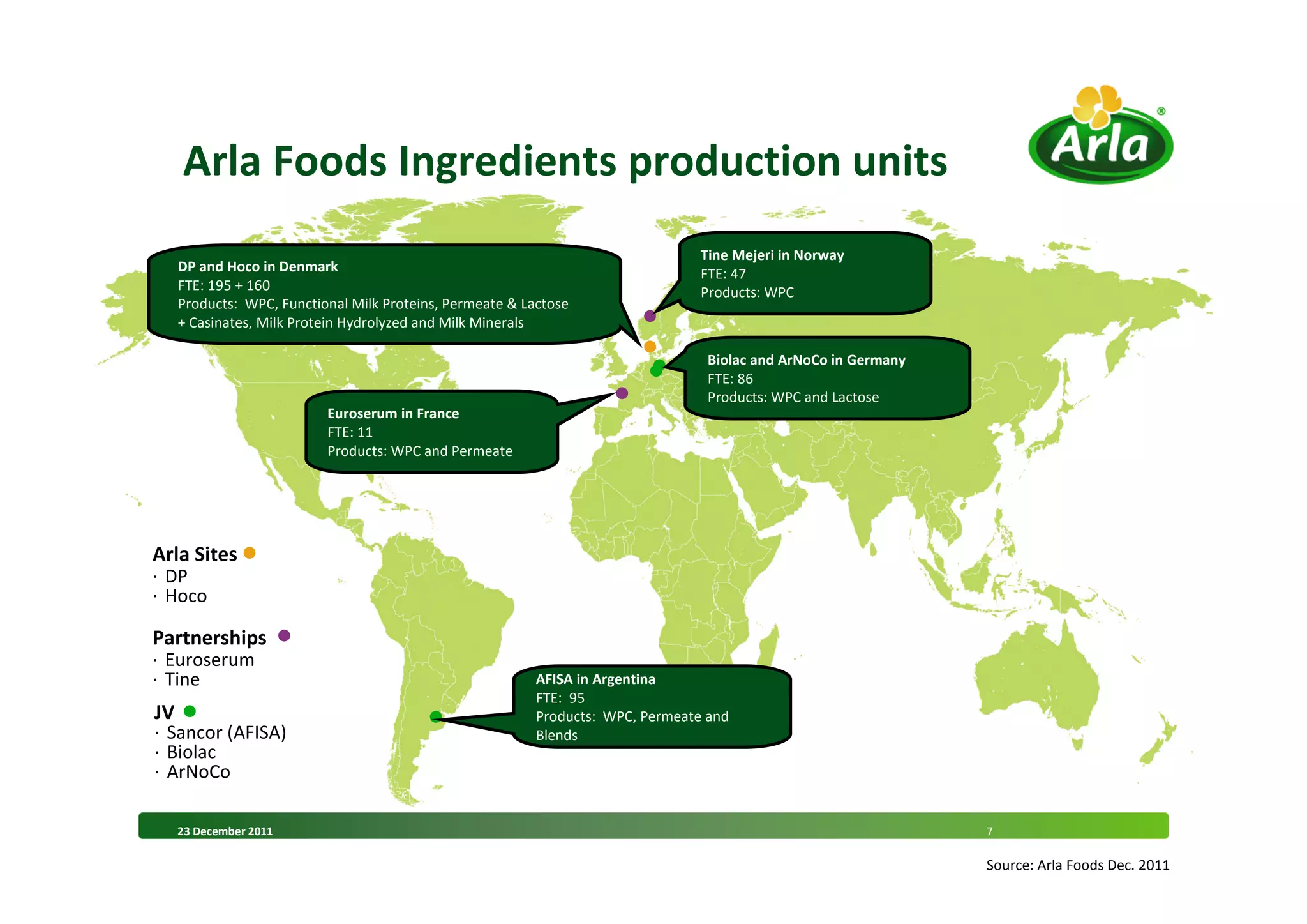 Arlas mejerier i verden | PDF