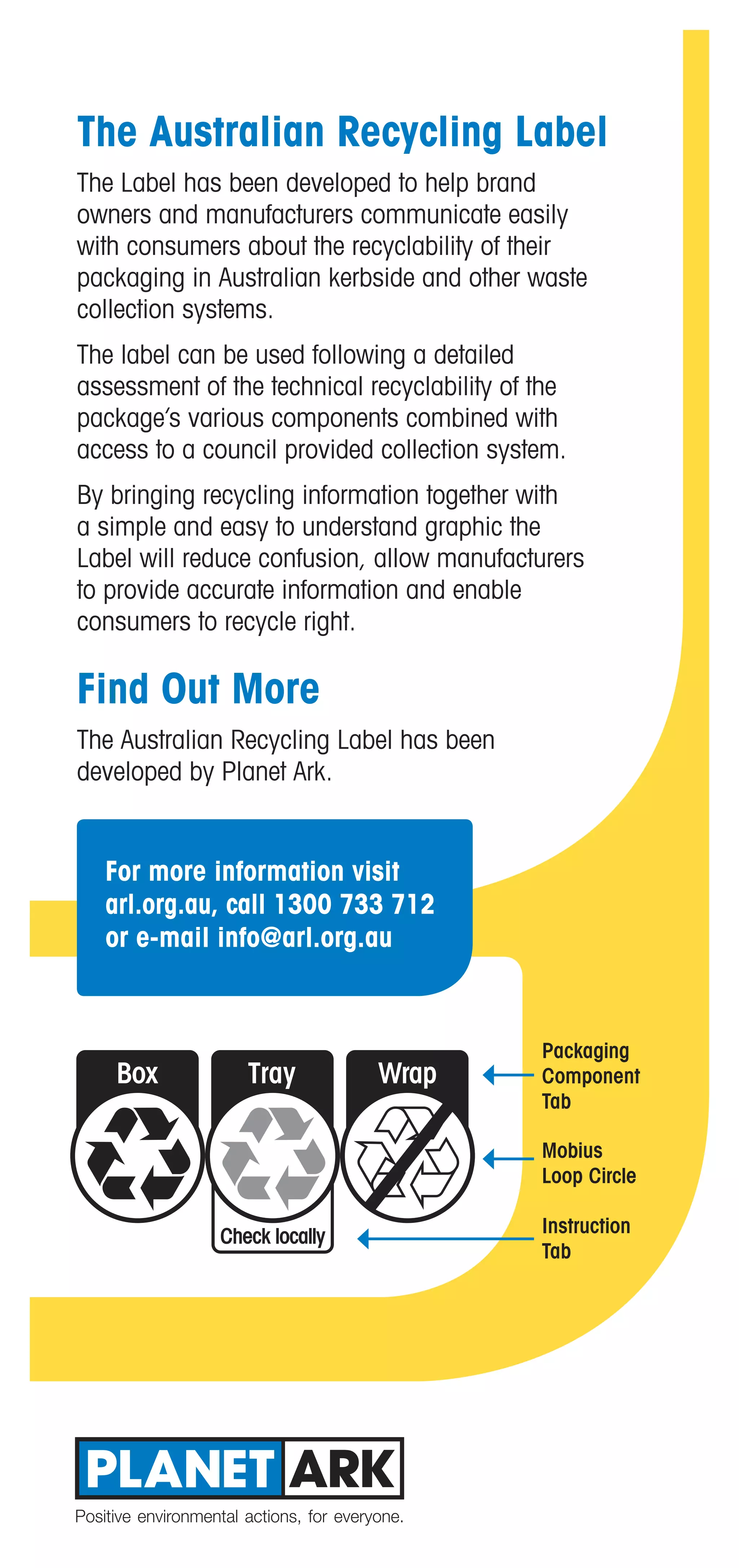 Australian Recycling Label Flyer - Right Label Right Bin | PDF
