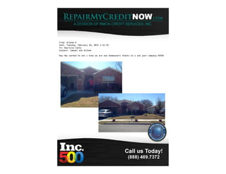 Arlene D Testimonial to RepairMyCreditNow | PDF