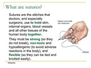 Nuts and Bolts or Stitches and Sutures | PPT