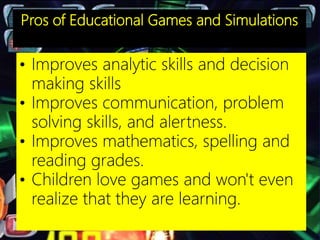 Lesson 19: Simulation Instructional Games | PPTX