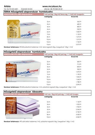 Árlista 2010 augusztus | PDF