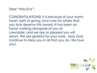 Arlo compaan award | PPT