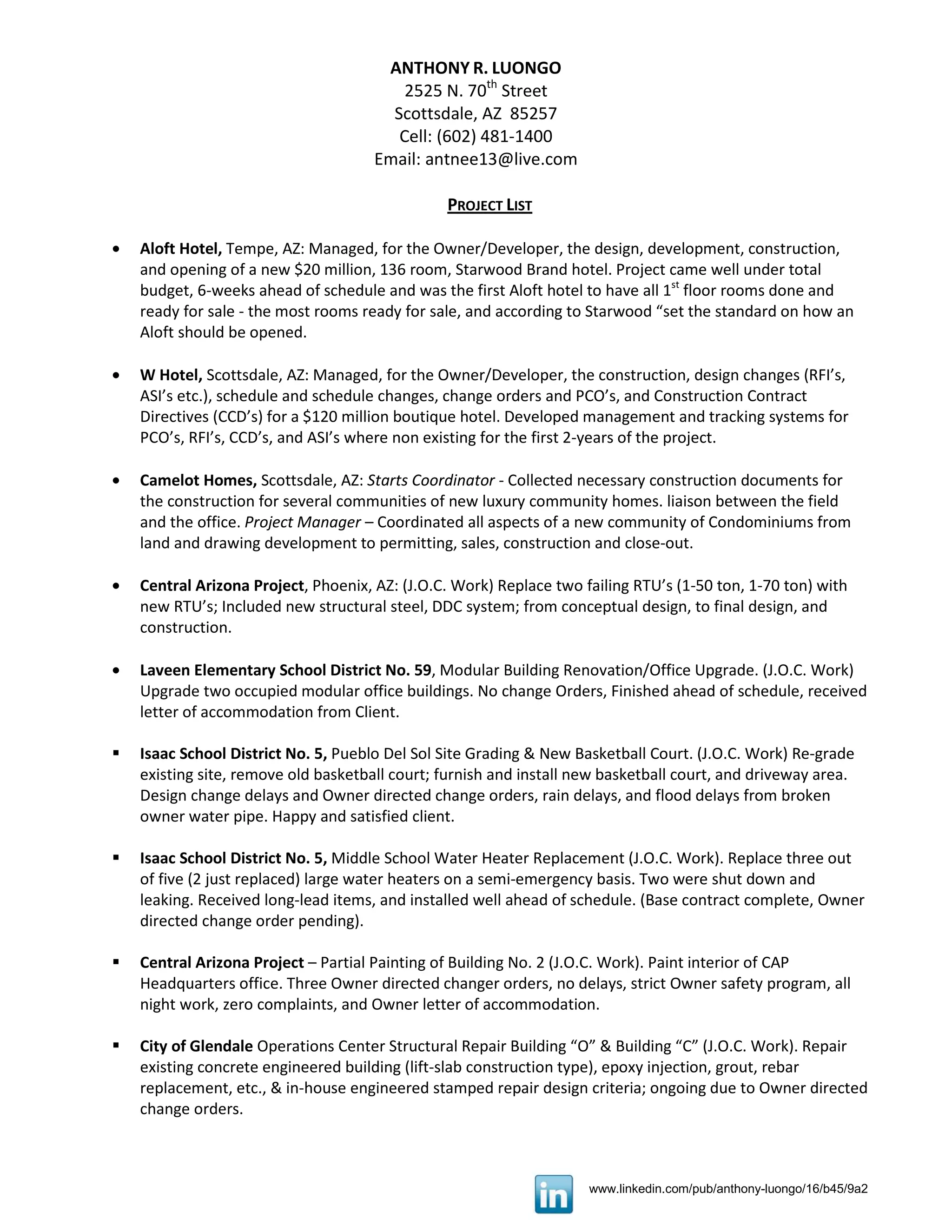 Arl Project List | PDF | Civil Engineering Industry | Industries