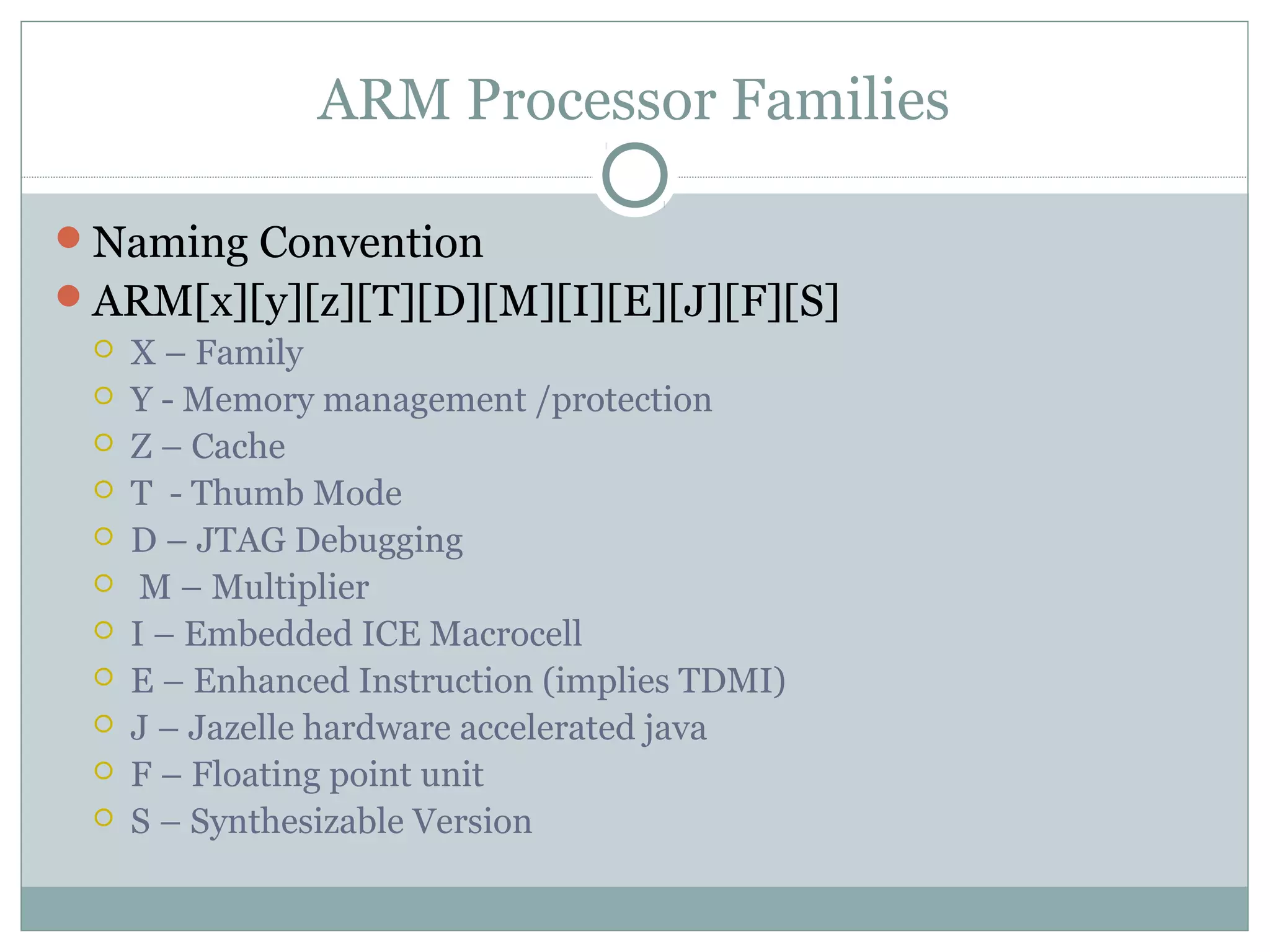 Arm Advance Risc Machine Ppt