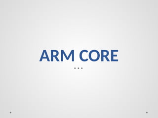 ARM introduction registers architectures | PPTX