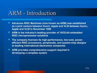 arm.ppt, RISC Machines , Acorn, Apple and VLSI | PPT