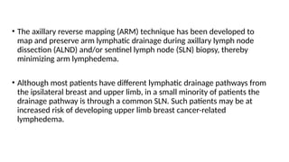 Axillary reverse mapping in lymphatic ARM.pptx
