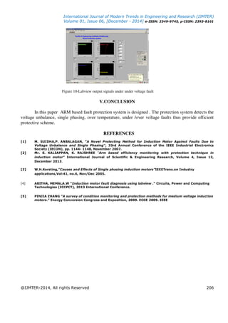 ARM based protection system for induction motor against faults | PDF