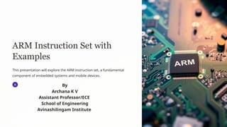 ARM Instruction Set (Format and Types) .pptx