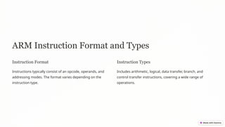 ARM Instruction Set (Format and Types) .pptx