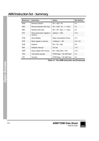 Arm instruction set | PDF