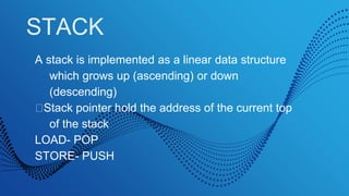 ARM stacks, subroutines, Cortex M3, LPC 214X | PPTX