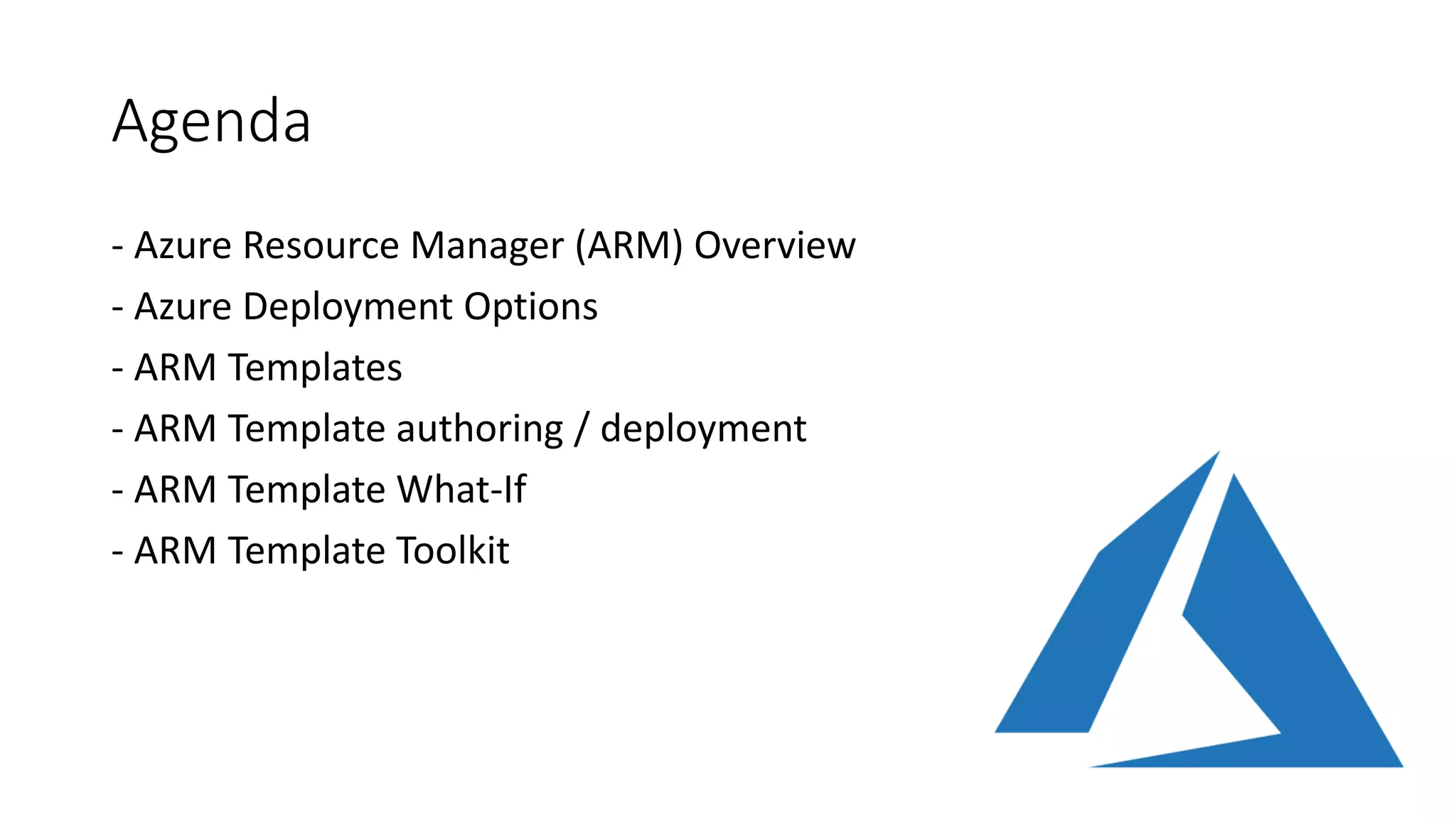 Supercharged Azure Deployments with ARM Templates | PPTX