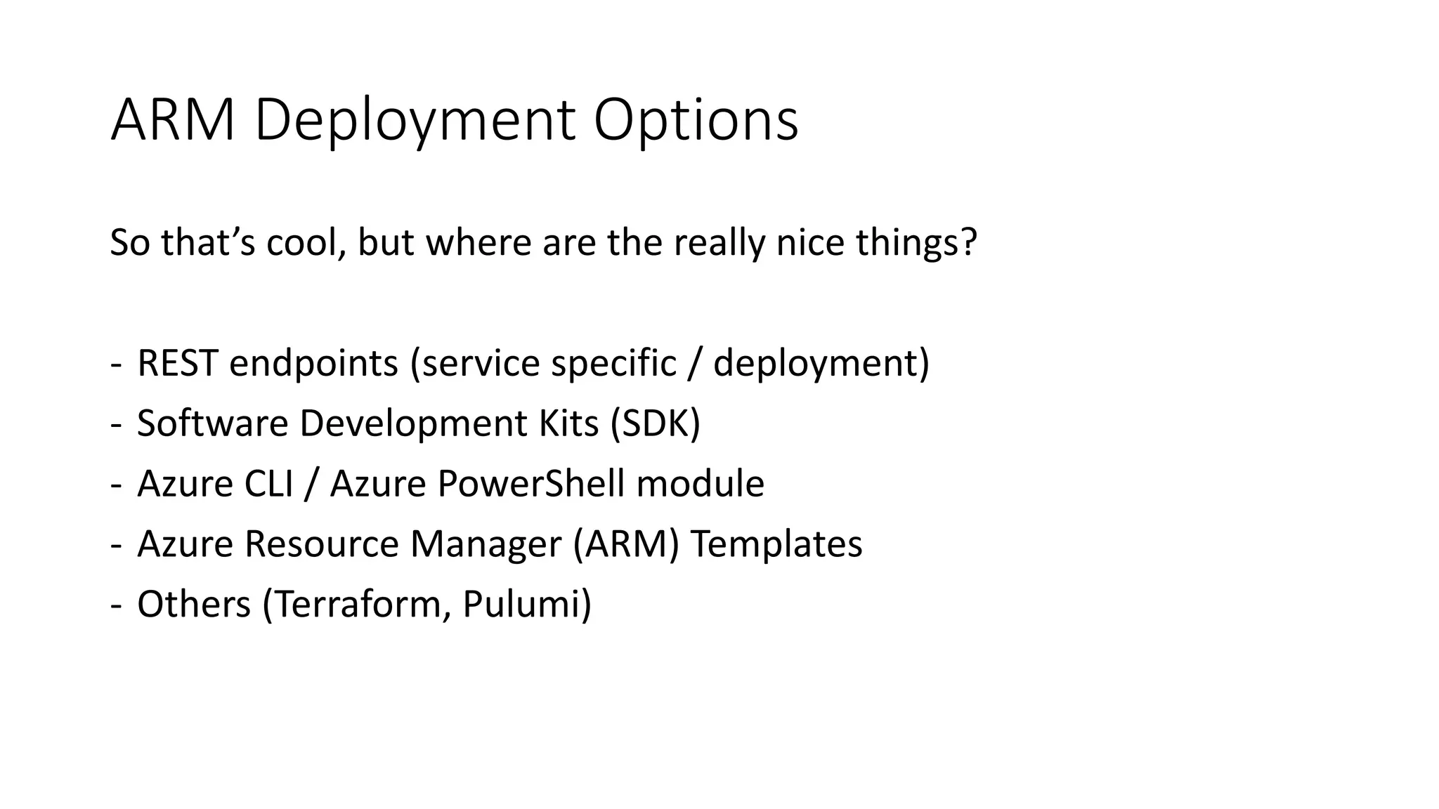 Supercharged Azure Deployments with ARM Templates | PPTX