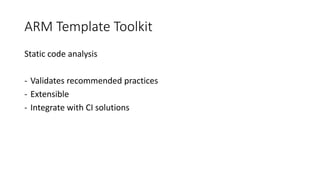 ARM Tempalte Authoring | PPTX