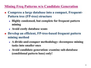 ARM_03_FPtreefrequency pattern data warehousing .ppt