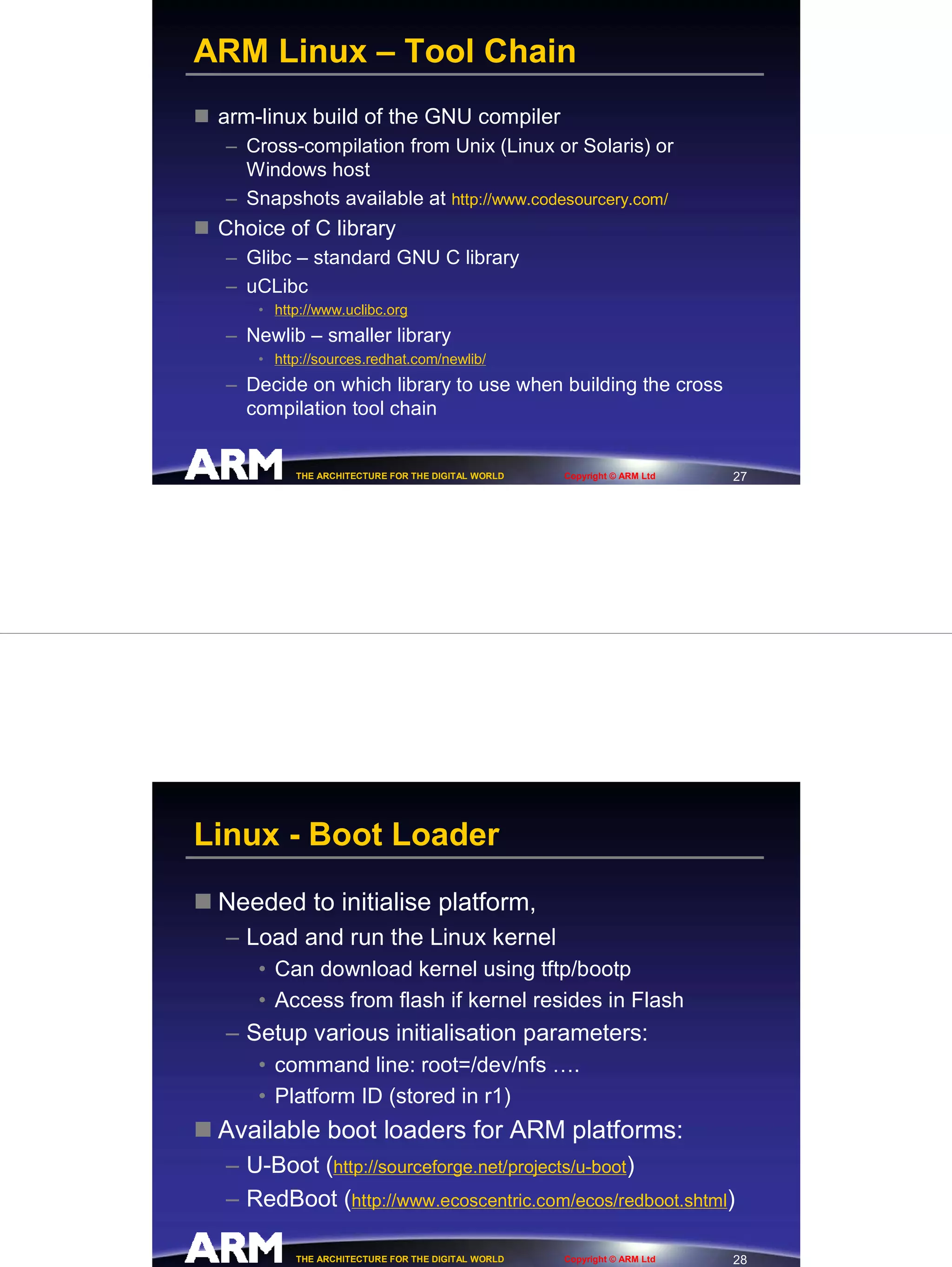 Porting linux on ARM | PDF