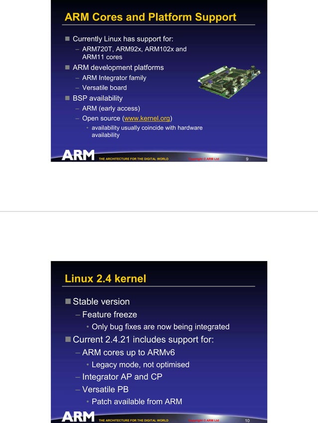 Porting linux on ARM | PDF