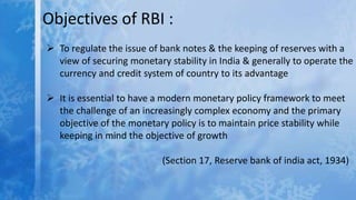Reserve bank of India | PPTX