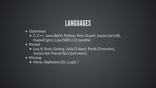 BKK16-212: What's broken on ARM64? | PPT