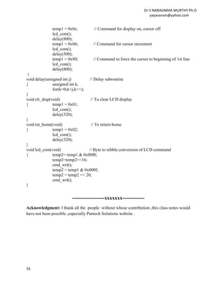 Arm7 Interfacing examples | DOCX