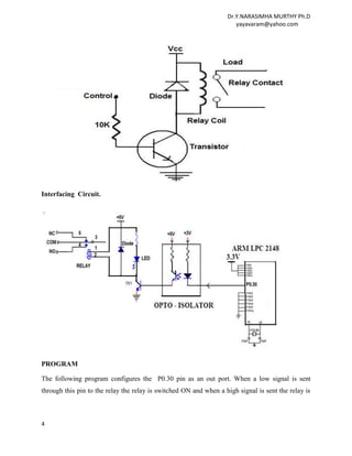 Arm7 Interfacing Examples Docx