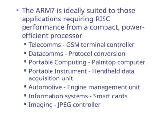 ARM7_Architecture.ppt, RISC-processor core | PPT