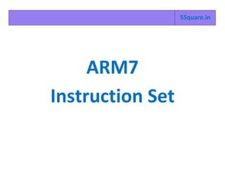 Arm7 instruction set | PPT