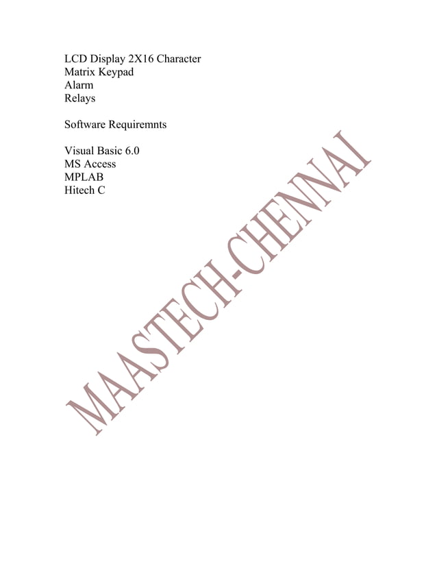 ARM 7 FINGER PRINT PROJECTS ABSTRACT- biometric fingerprint identification with access control ...