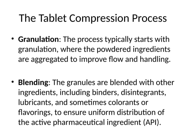 Compression of Granules Using Tablet Punching Machine | PPT