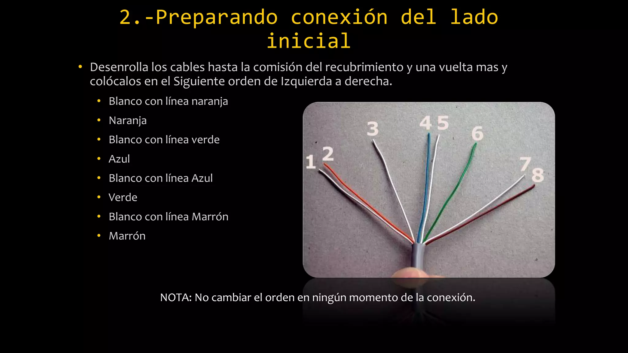 Armado de un cable para red RJ45 | PPTX