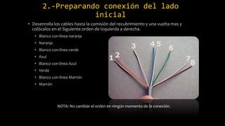 Armado de un cable para red RJ45 | PPTX