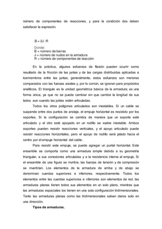 Armadura teoria y ejercicios | DOCX