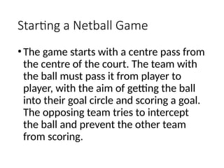 Muhammad Arshad hussain netball persention | PPTX