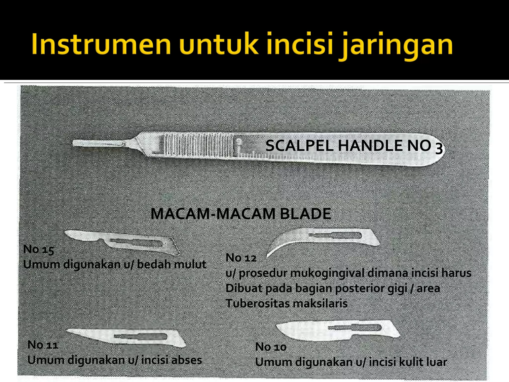 Armamentarium bedah mulut | PPT
