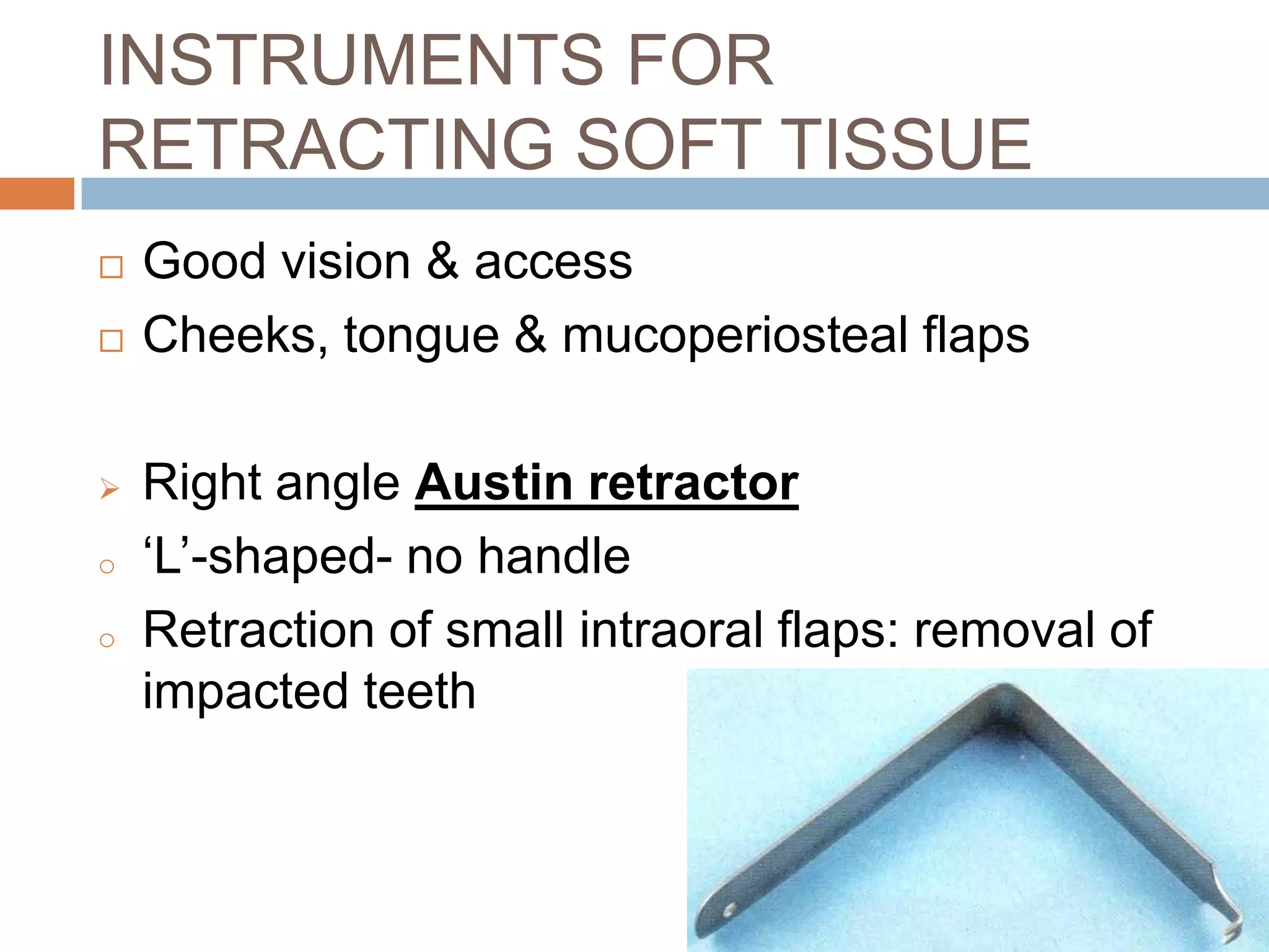 Armamentarium for basic oral surgery | PPTX