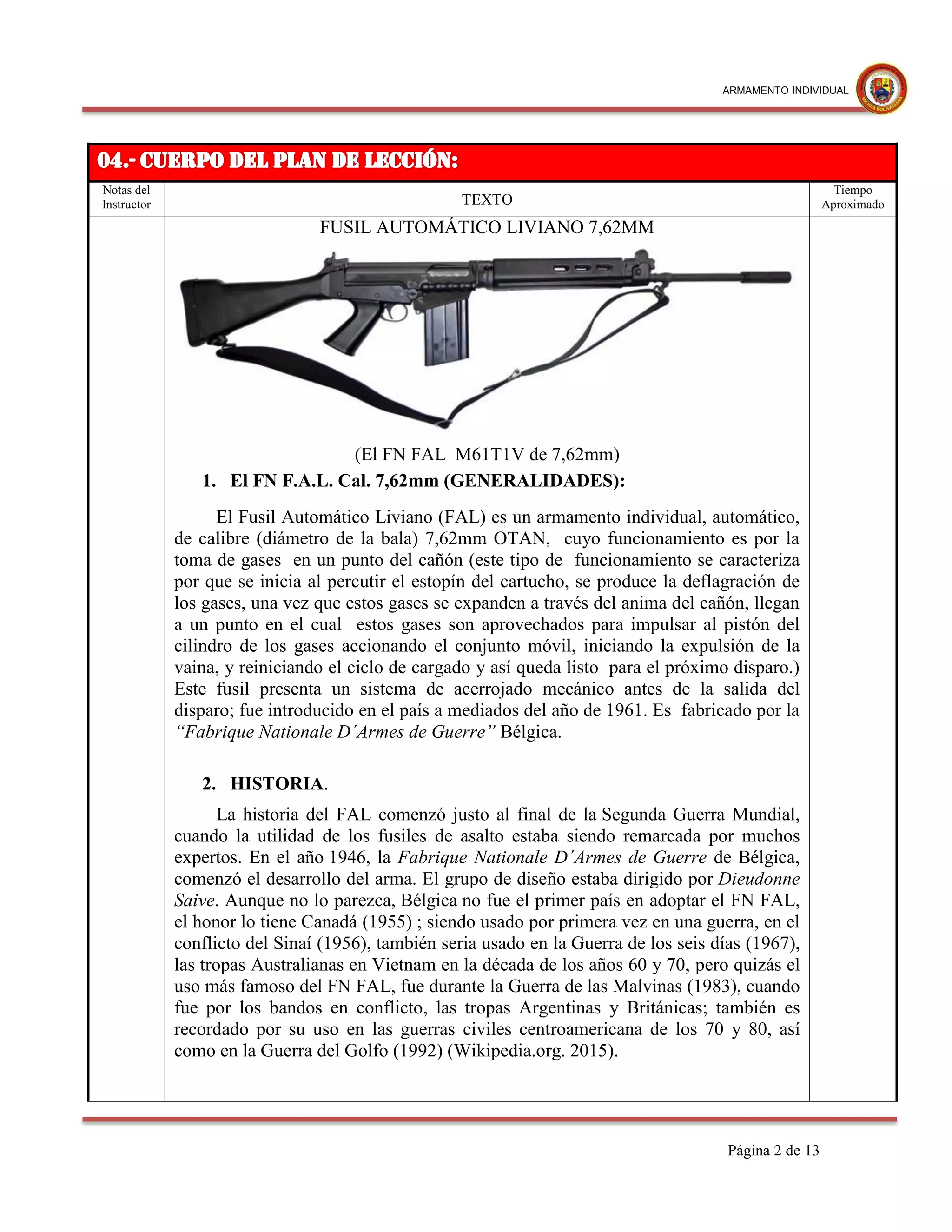 FN FAL 7,62 | PDF