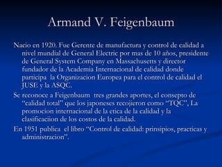 Armand Feigenbaum | PPT