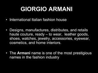 Armani Caffe information | PPT