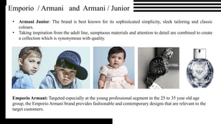 COMPLETE IN DEPTH STUDY ABOUT THE BRAND ARMANI | PPTX