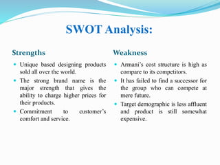 Armani Marketing Analysis | PPTX