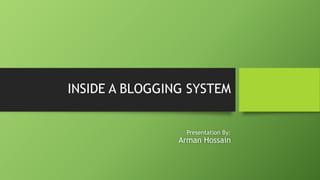 Entity Relationship Diagram for Blogging Platform | PPTX