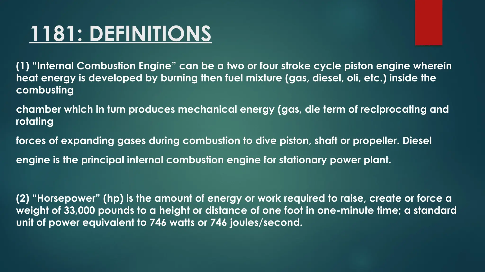 Rule 1180: Internal Combustion Engine... | PPTX