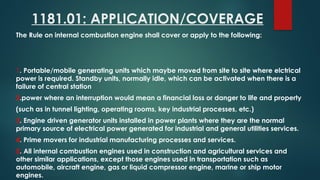 Rule 1180: Internal Combustion Engine... | PPTX
