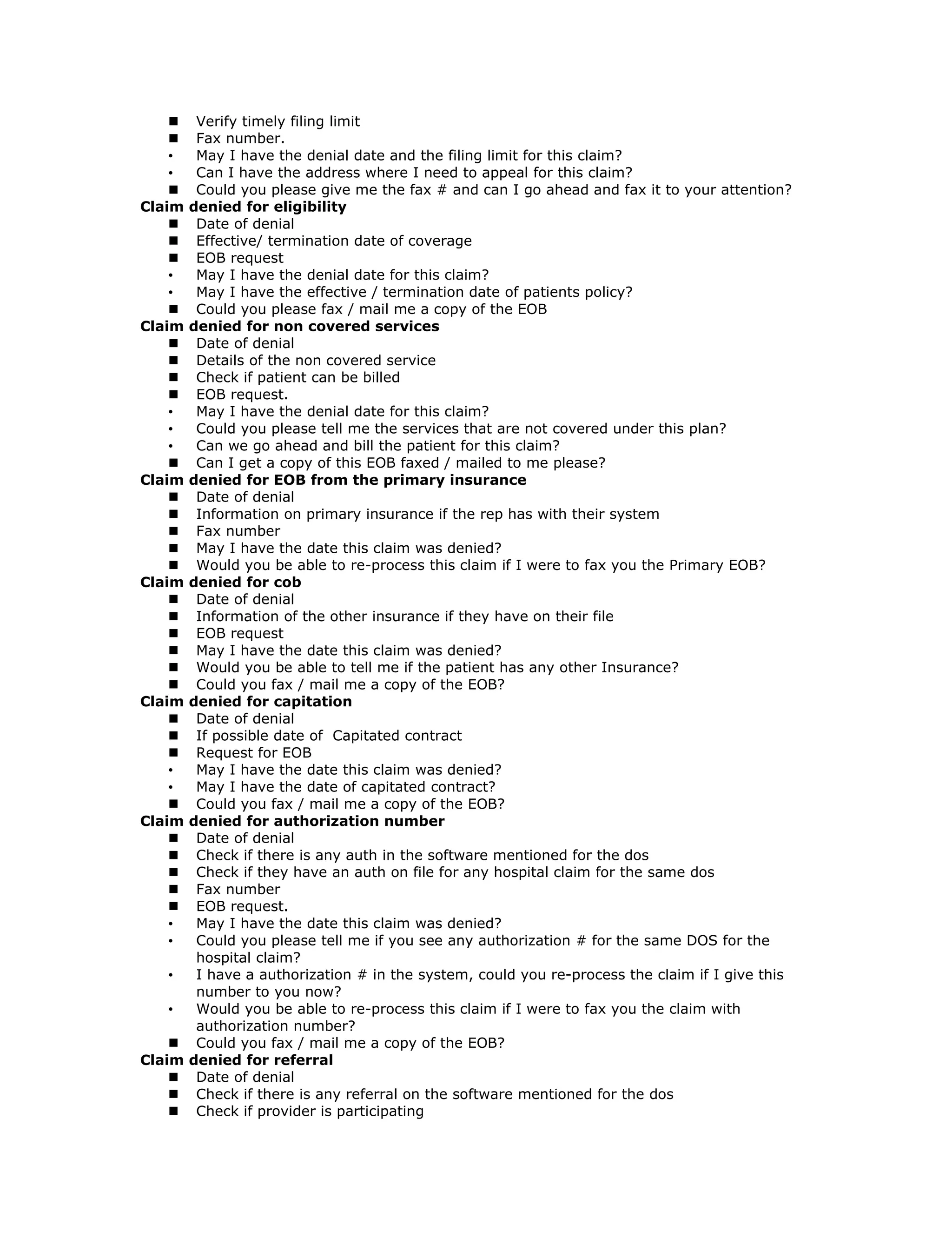 Medical Billing AR Manual | DOC