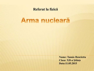 Arma nuclearä | PPTX